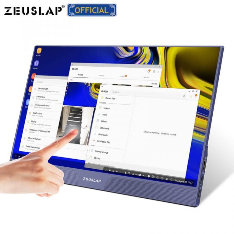 15.6inch Battery Touch Portable Monitor USB C HDMI touch screen monitor ...
